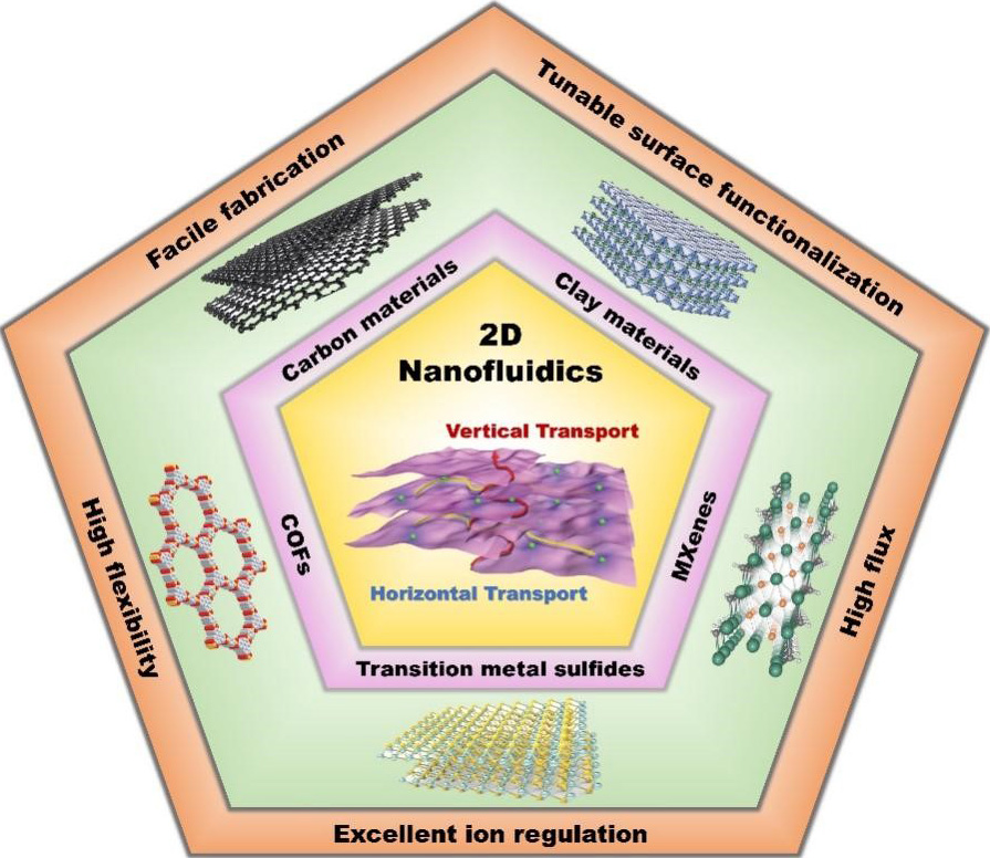 Two-dimensional nanofluidics for blue energy harvesting